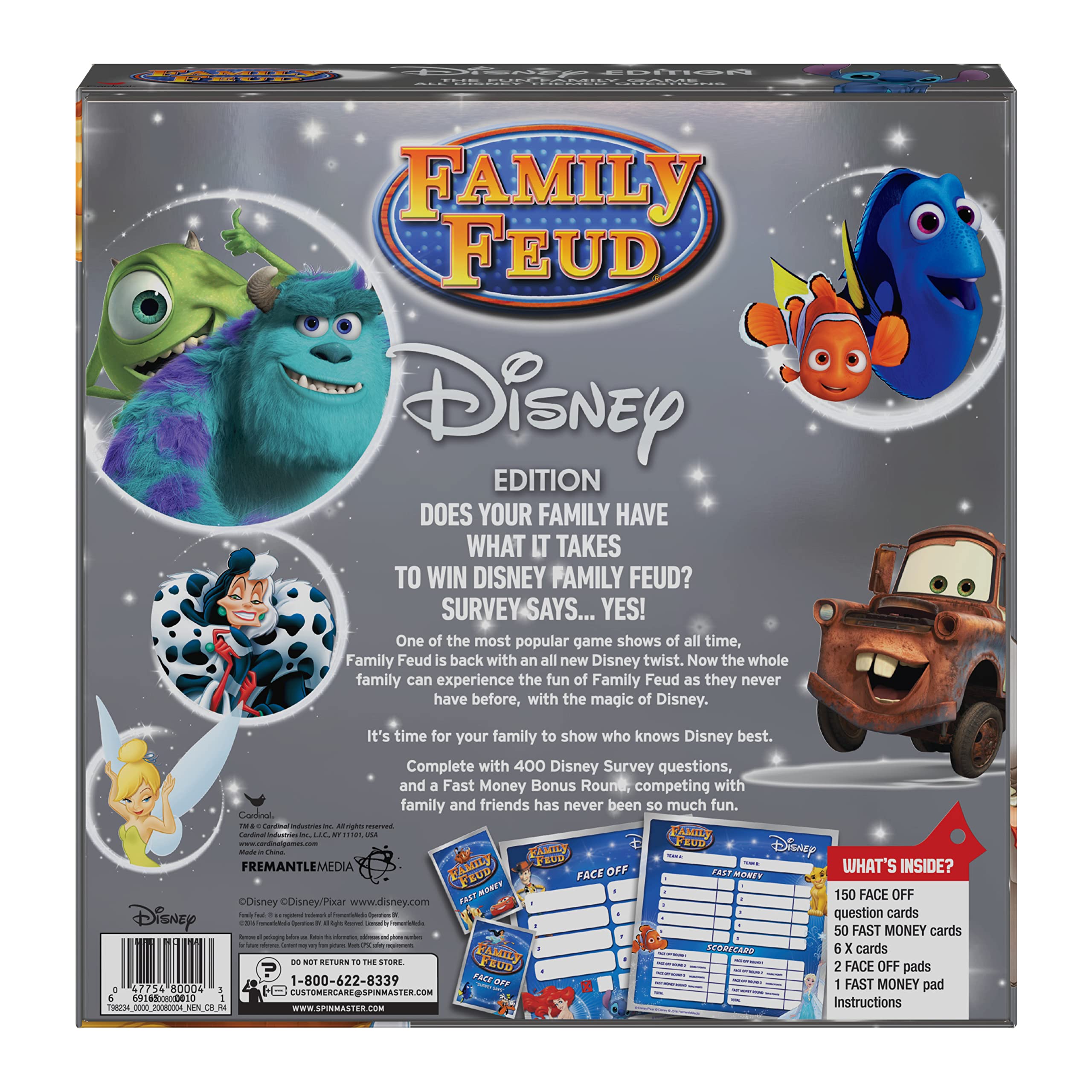 Family Feud Disney Edition Game for Adults, Families and Kids Ages 6 ...