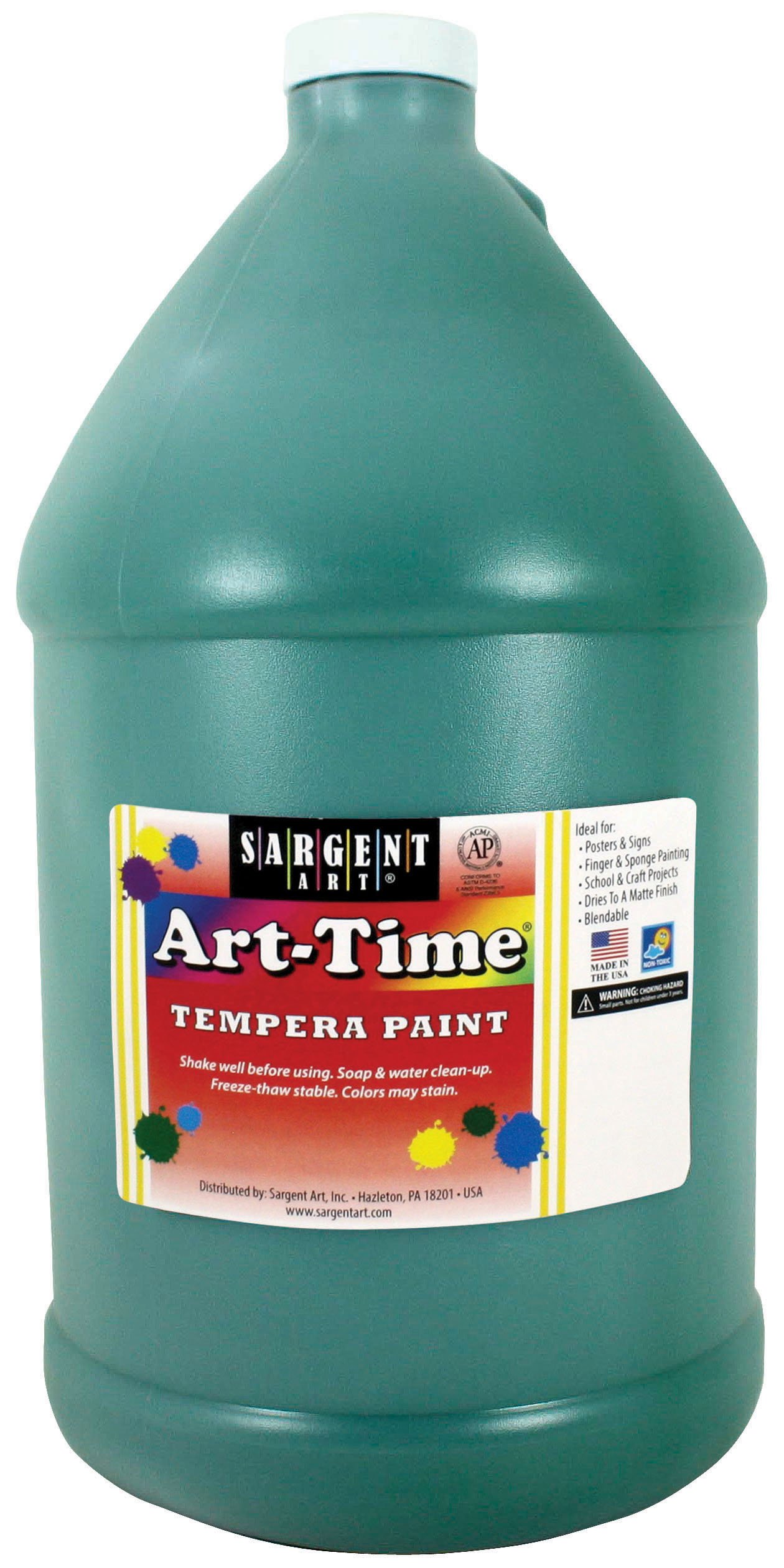 Sargent Art Gallon Green Art-Time Tempera Paint, Classic Color, Safe ...