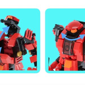 MyBuild Mecha Frame Rita 5006 - Red Robot Armor Mech Suit, Sci-Fi ...