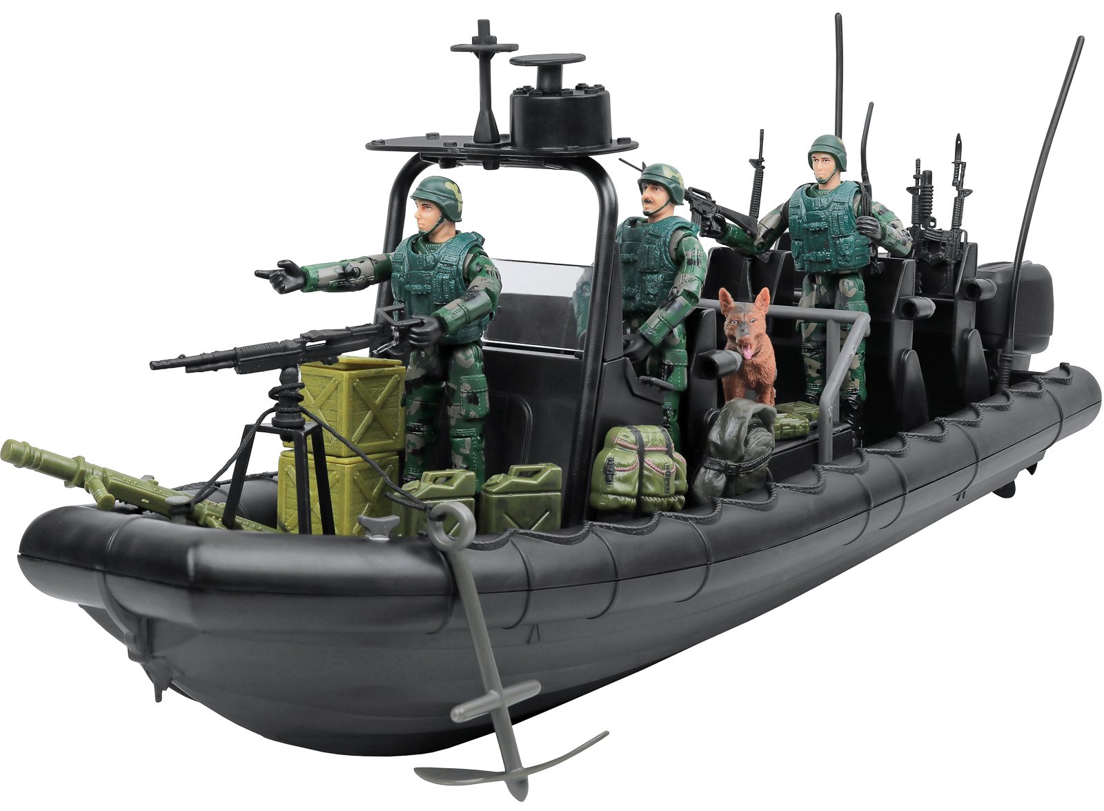 Click N Play Military Special Operations Combat Dinghy Boat 26 Piece ...