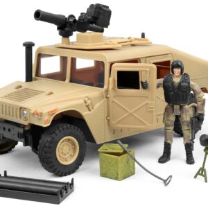 Click N' Play Military 20 Piece Play Set with Humvee Vehicle, Includes ...