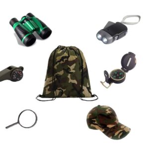 Kids Backyard Outdoor Exploration kit (7 Pieces) Military Style ...