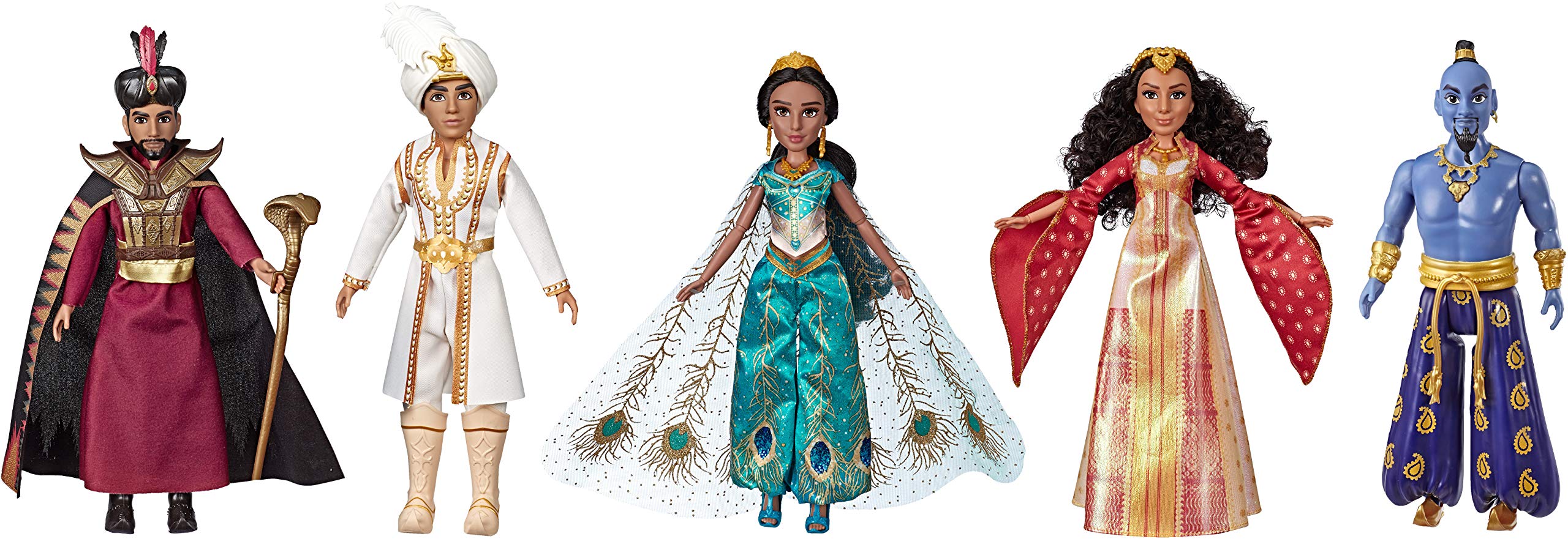 Disney Aladdin Agrabah Collection, 5 Fashion Dolls with Accessories ...