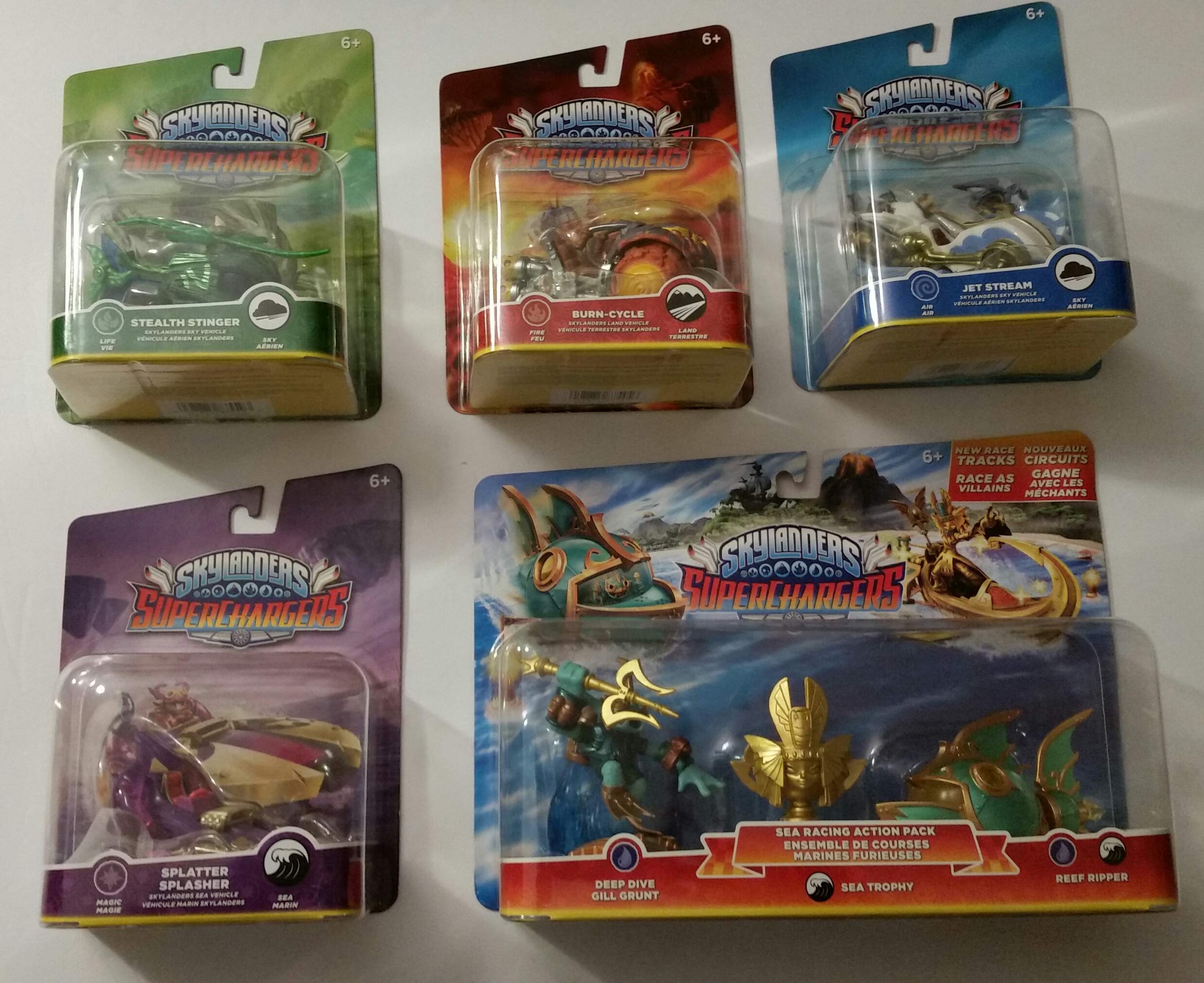 Skylanders SuperChargers 5 Pack Vehicle Starter Bundle! 5 Vehicles, 1 ...