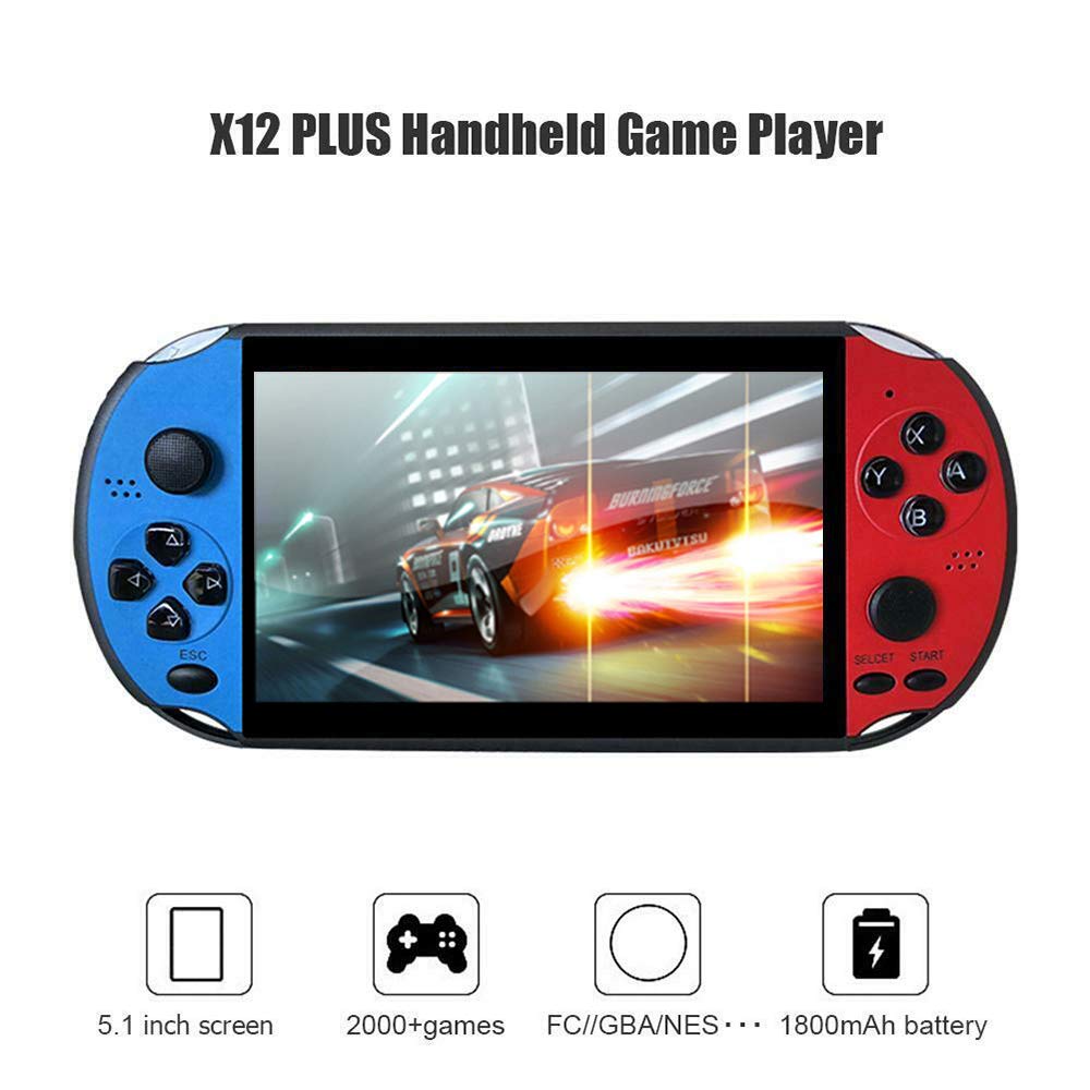 X12 Handheld Game Console 5.1 inch Handheld Game Video Player Dual ...