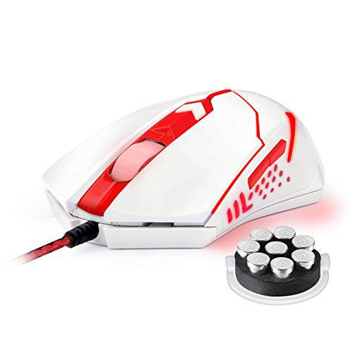 Redragon M601AW Wired 6 Button Gaming Mouse Red LED Backlit Ergonomic ...