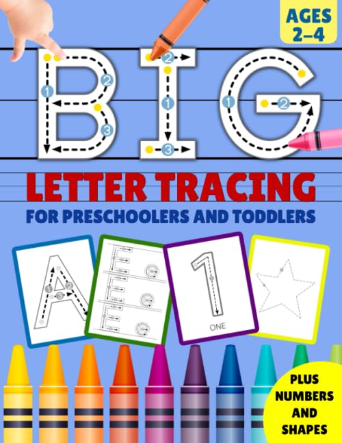 Big Letter Tracing for Preschoolers and Toddlers: Handwriting Workbook ...