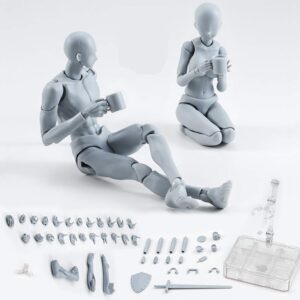 Body Kun Doll PVC Body Chan DX Set 2.0 Gray Color for SHF Body Kun DX ...