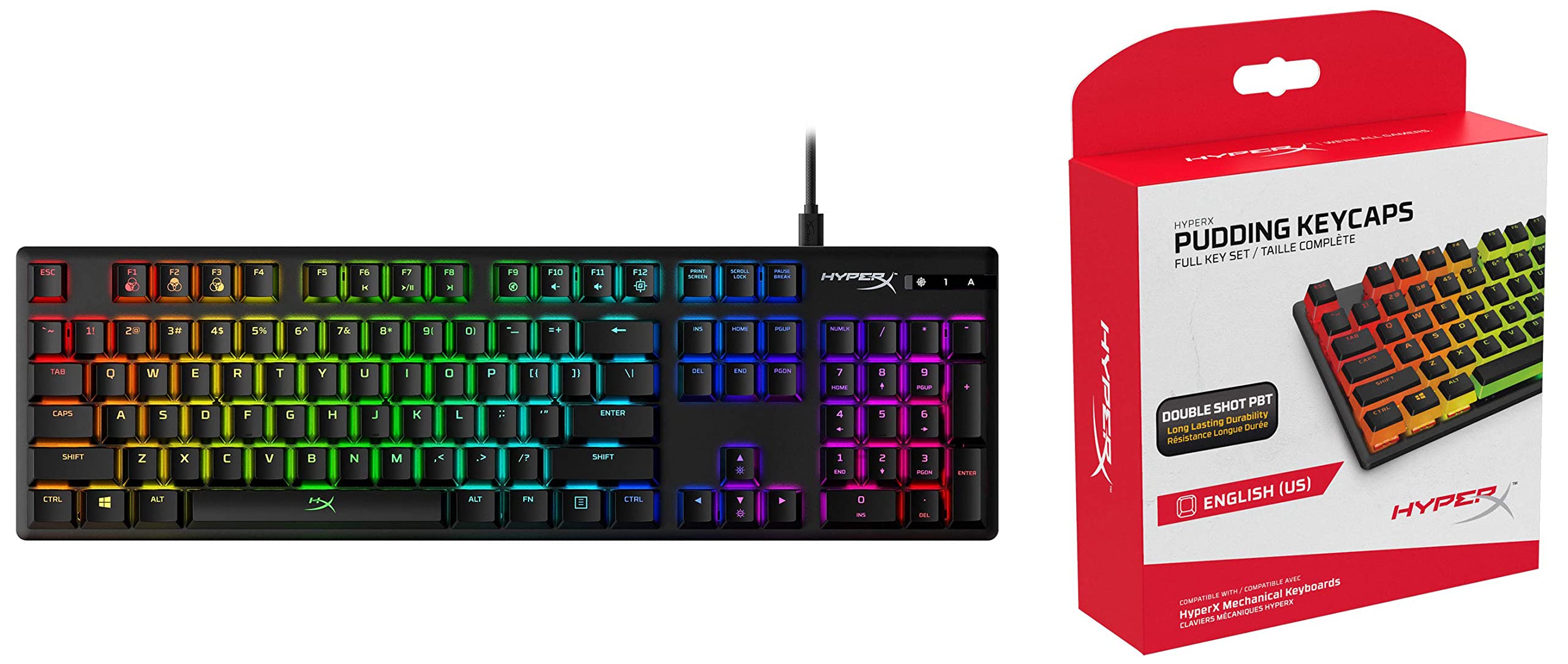 HyperX Alloy Origins - Red Switch + HyperX Pudding Keycaps - Black — 🛍️ ...