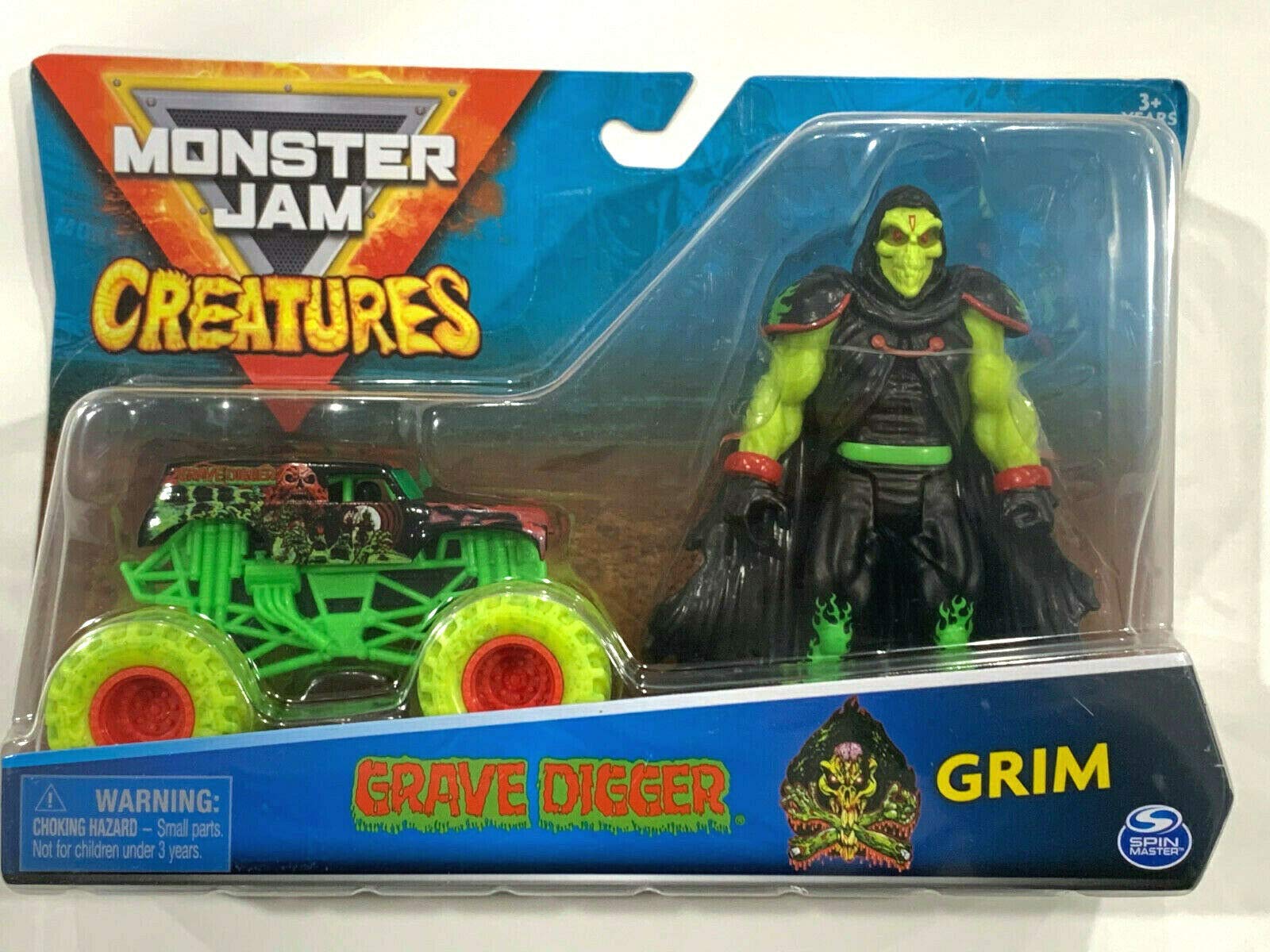MonsterJam Creatures 2 Pack Grave Digger and Grim Action Figure — 🛍️ ...