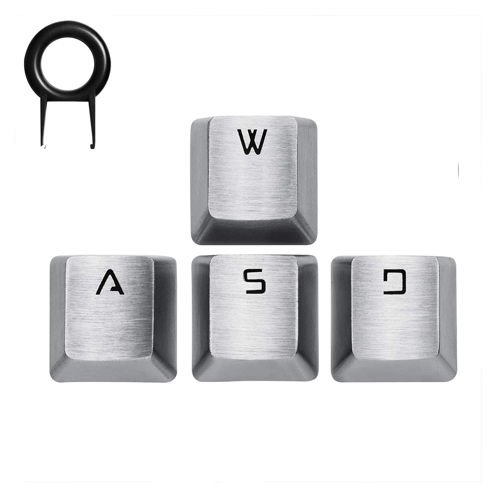 Hallsen Metal Keycaps Mechanical Gaming Keyboard WASD Keycaps for FPS ...
