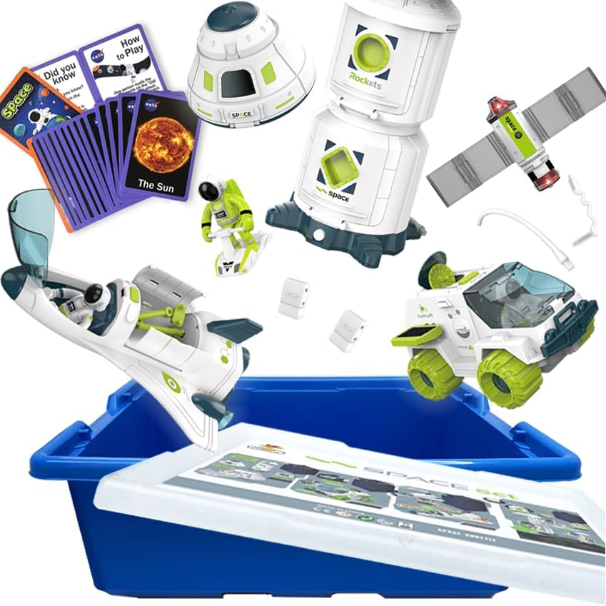 COOLDUCK Space Toy Set for Boys Girls, Kids' Play Spaceships, Space ...