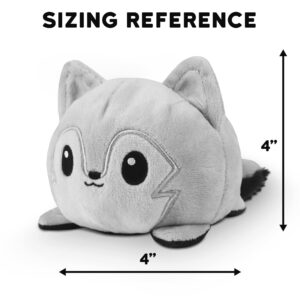 TeeTurtle - The Original Reversible Wolf Plushie - Gray - Cute Sensory ...