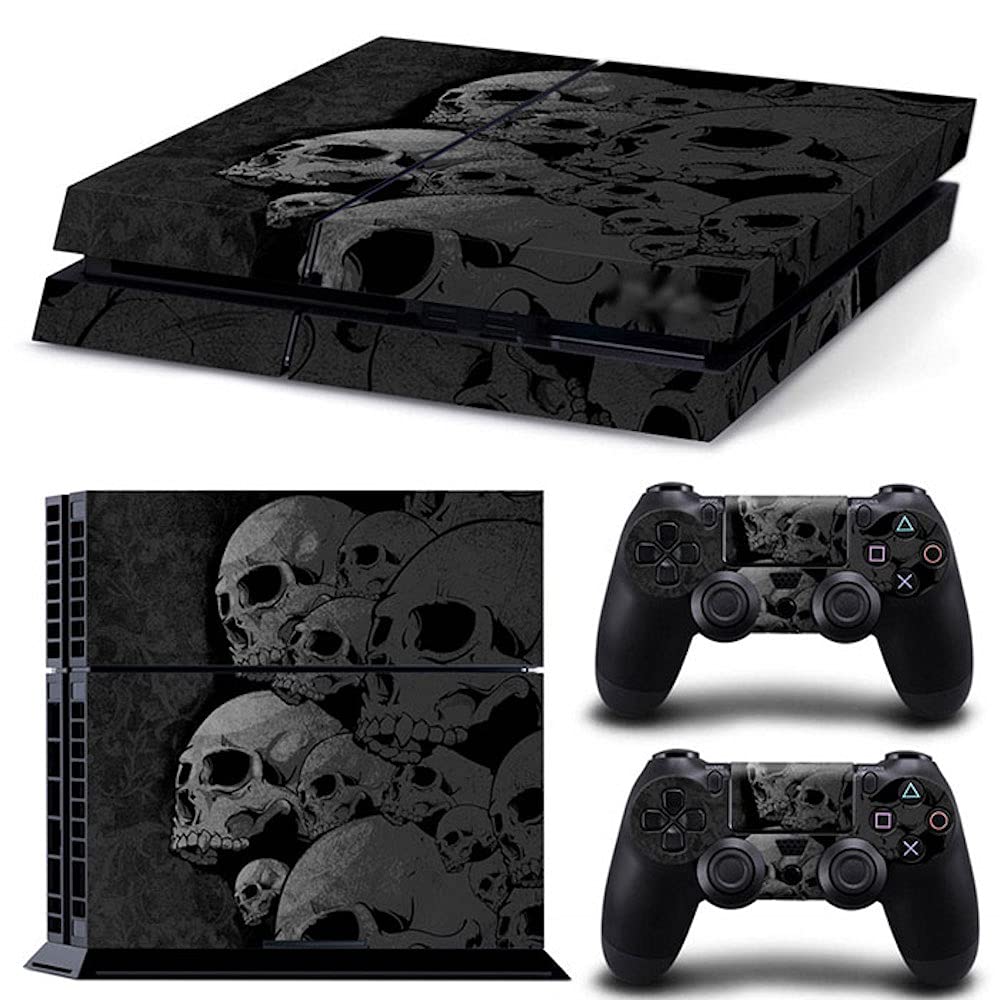 Vinyl Skin Sticker for PS4, Blue Fire Console and Controllers Skins ...