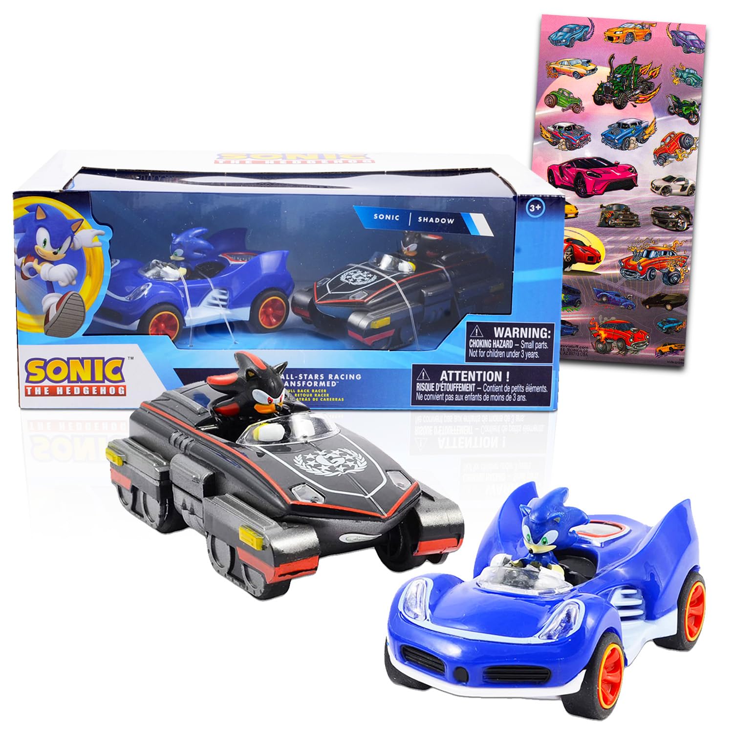 Sonic The Hedgehog Action Figure Toys Set - 5" Shadow and Sonic All ...