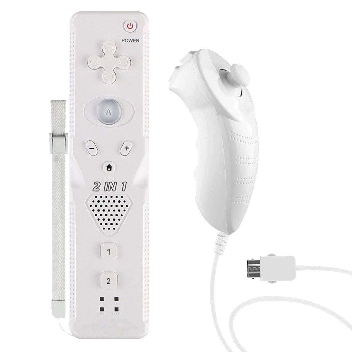 WeJoy Wii Remote Controller build in Motion Plus with Nunchuck and ...