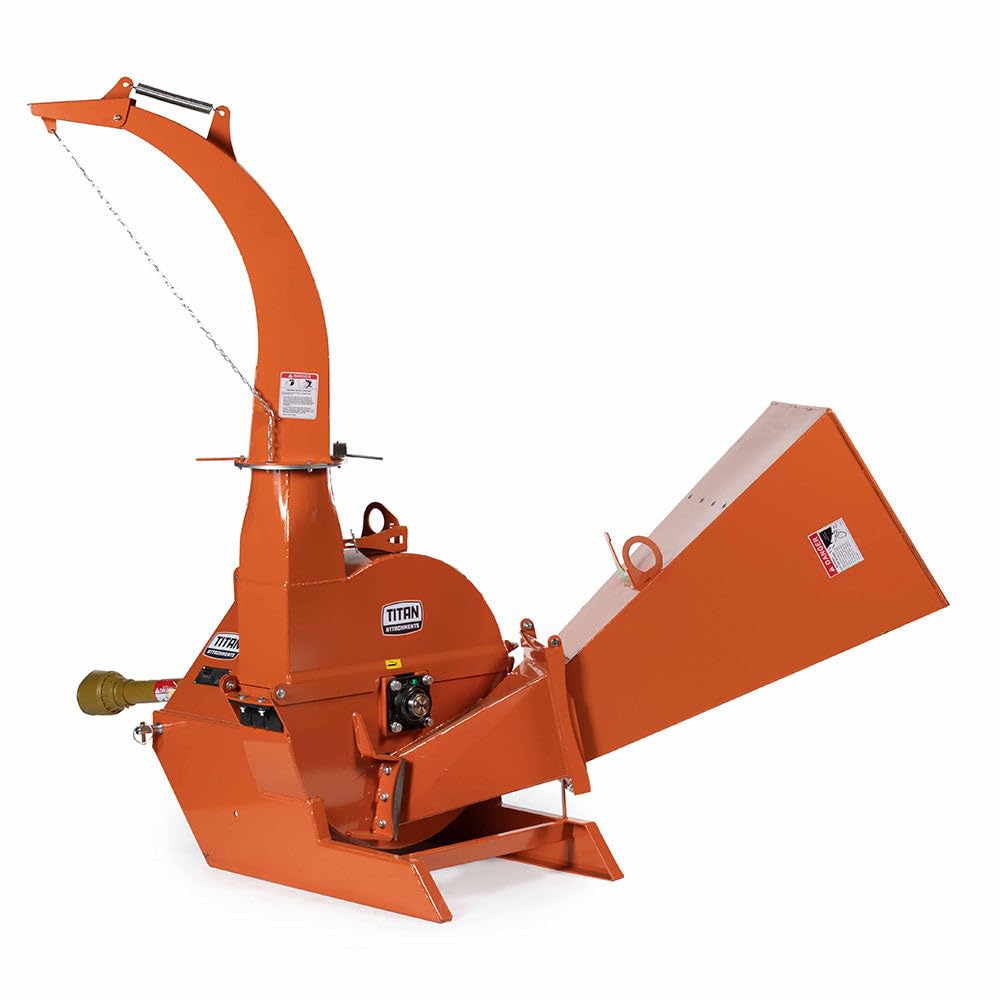 Titan Attachments 3 Point Wood Chipper, PTO Driven for Tractors Up to ...