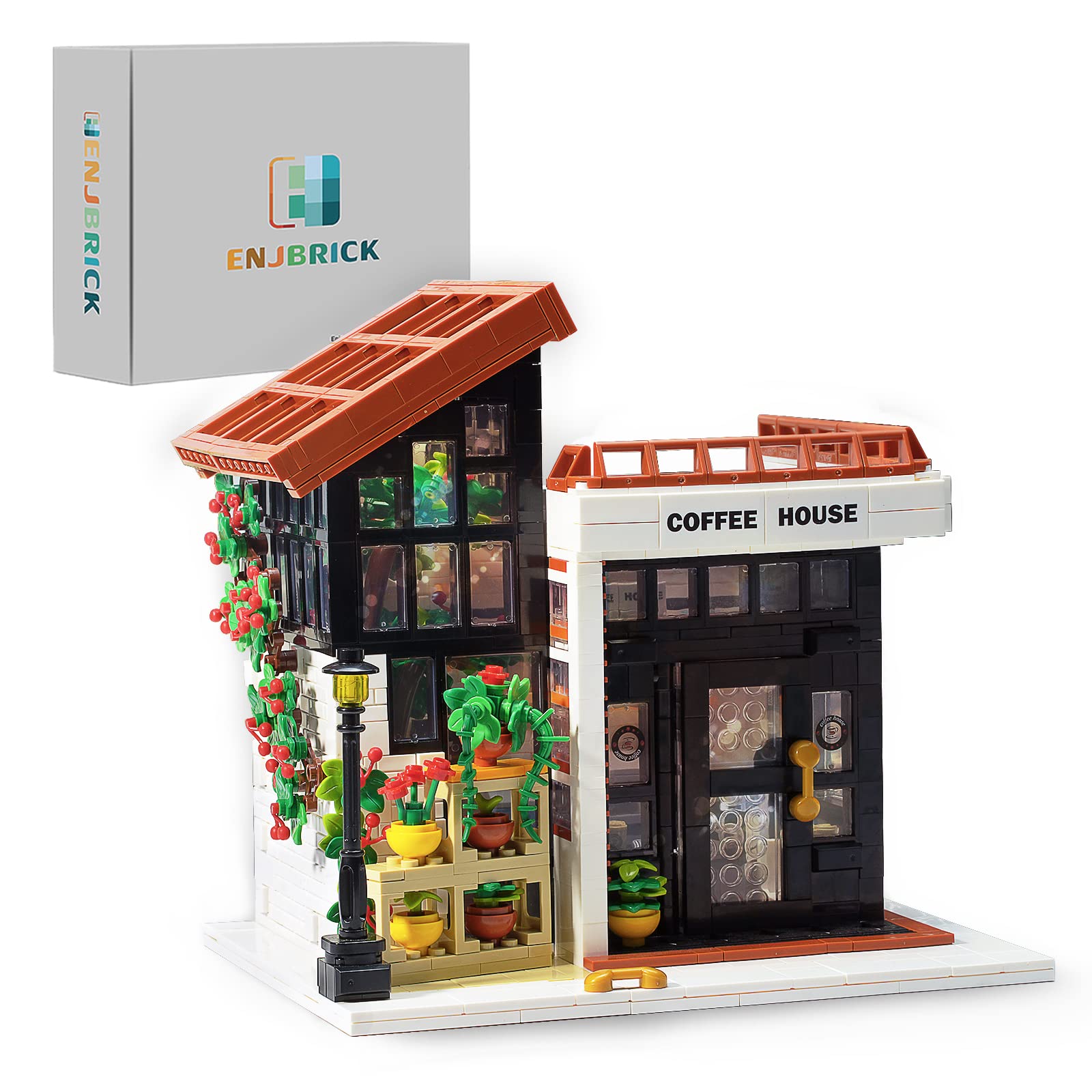 ENJBRICK Modular House Building Kit,Townhouse Building Blocks Model Set ...