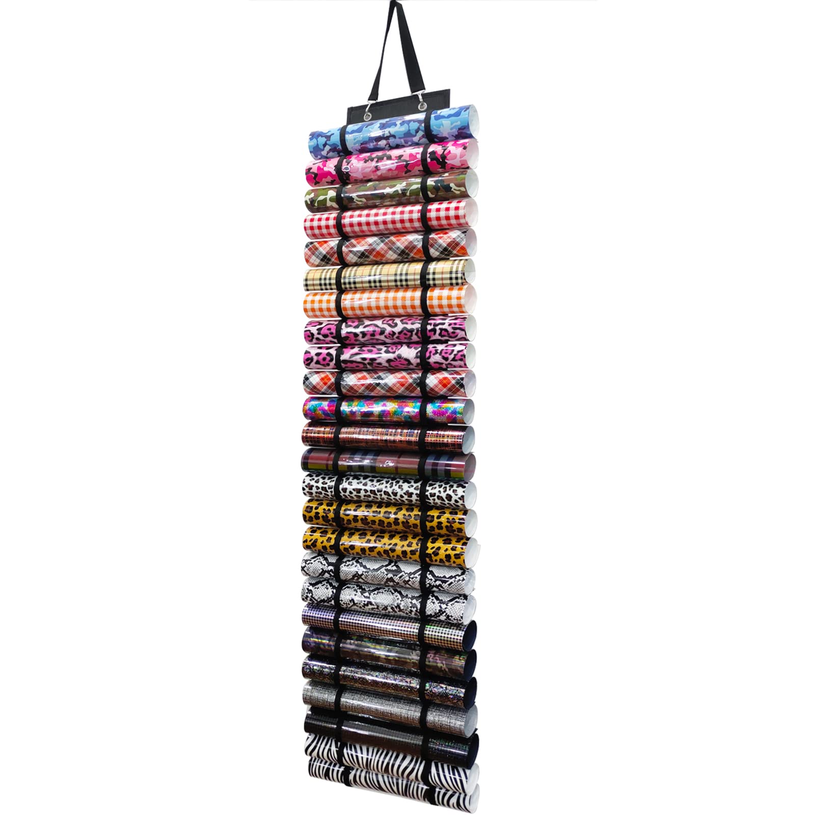 Vinyl Roll Holder with 25 Roll Compartments, Vinyl Roll Storage Rack ...