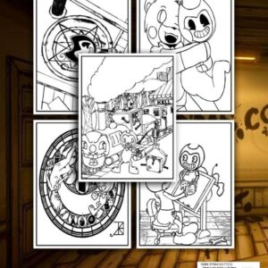 Bendỵ and The Ịnk Machịne Coloring Book: Premium Illustration Pages to ...