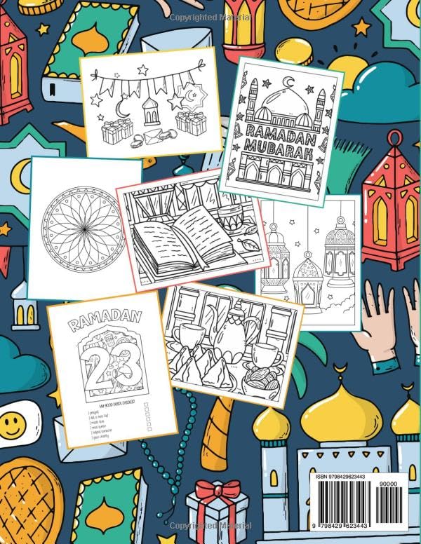 Ramadan Coloring Book: Ramadan Activity Book for Kids with Ramadan ...