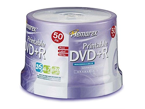 MEMOREX 50 Printable DVD+R Spindle — 🛍️ The Retail Market