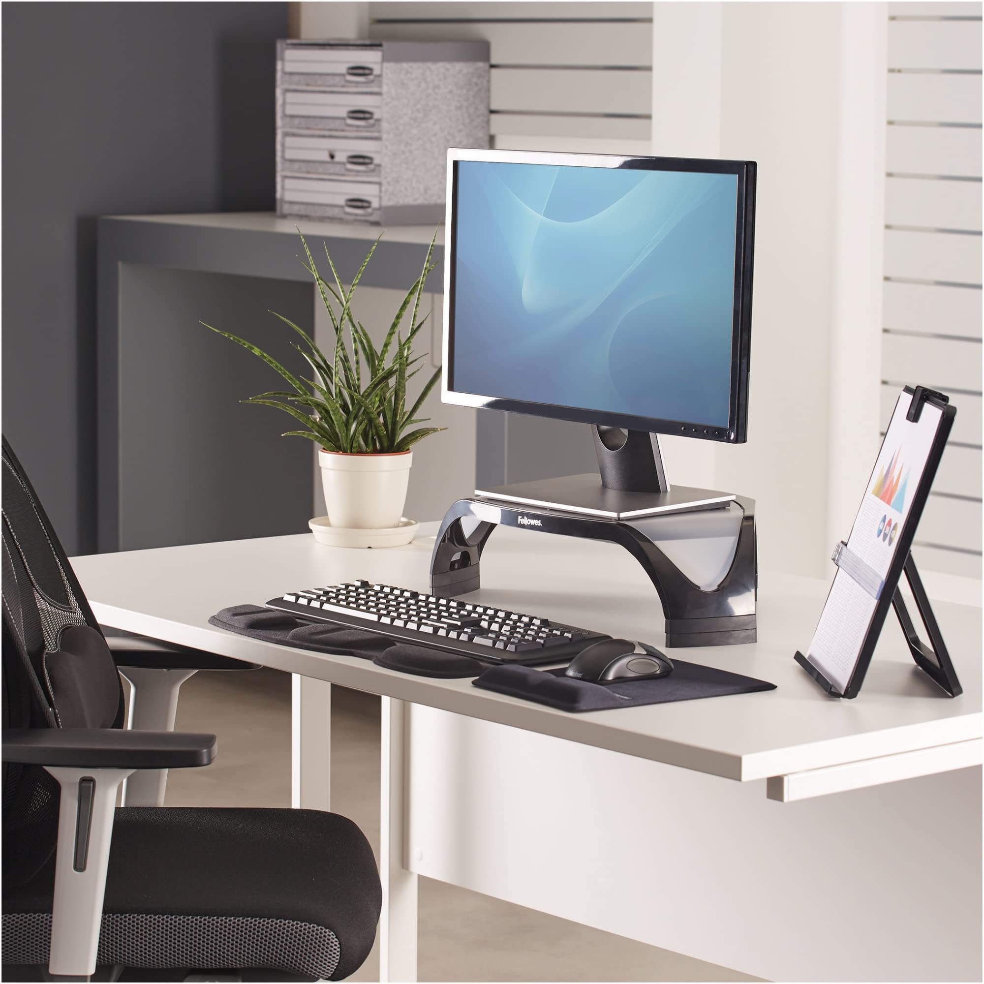 Fellowes Smart Suites Corner Monitor Riser (8020101) — 🛍️ The Retail Market