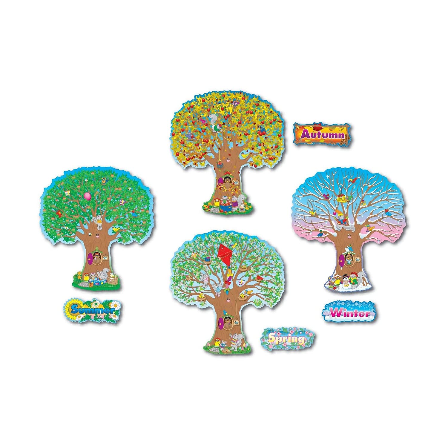 Carson Dellosa – Four Seasons Trees Bulletin Board Set, Classroom décor ...