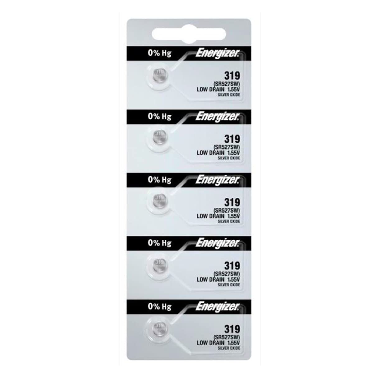Energizer Batteries 319 (SR527SW) Silver Oxide Watch Battery. On Tear ...