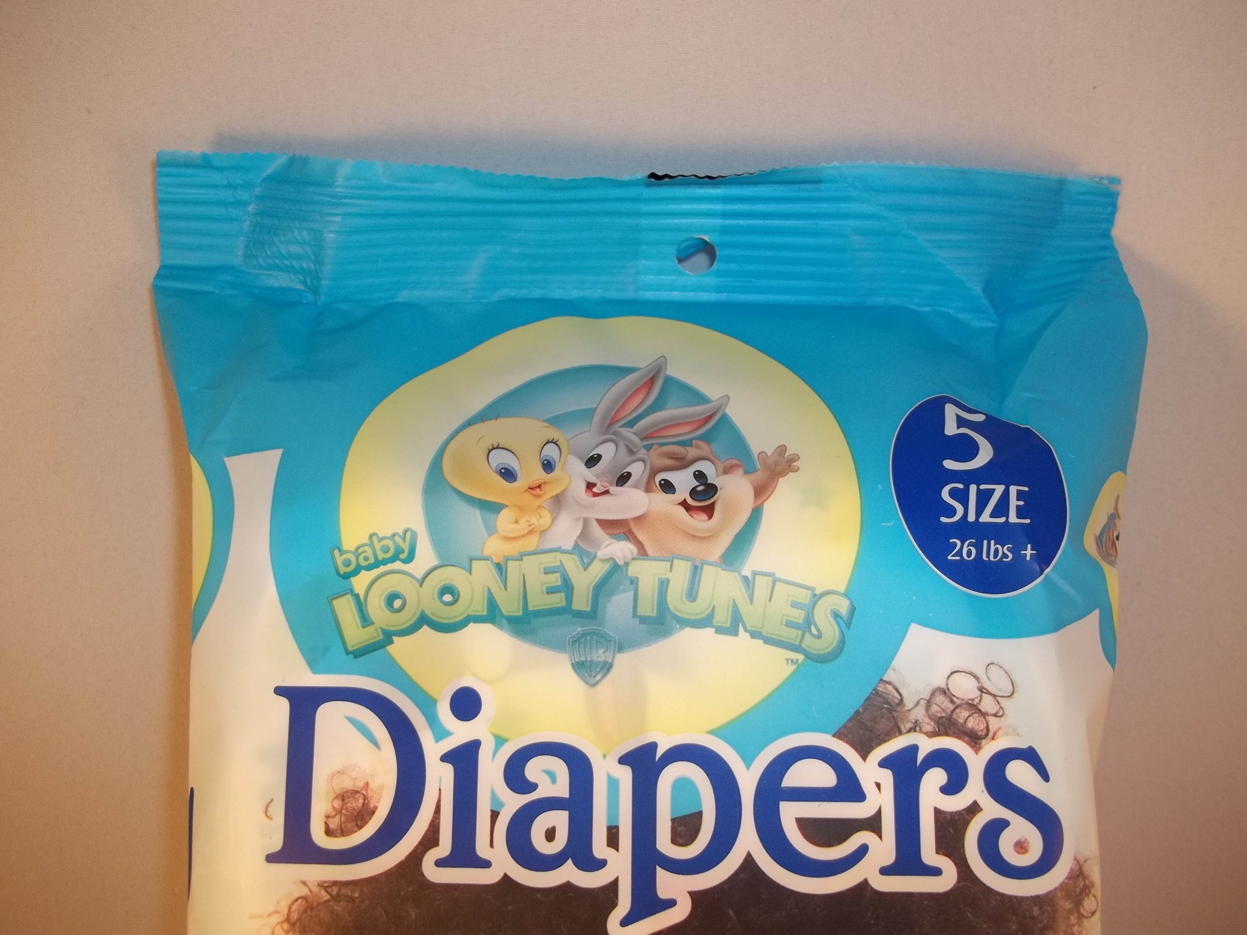 Baby Looney Tunes Size 5 Diapers (4 Count) Bugs Bunny Tweety Bird ...