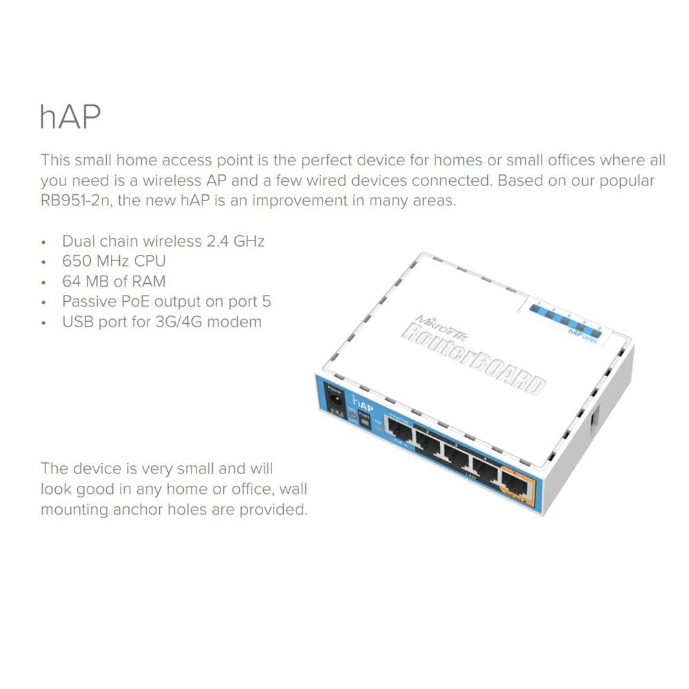 Mikrotik RouterBoard RB951Ui-2nD hAP — 🛍️ The Retail Market