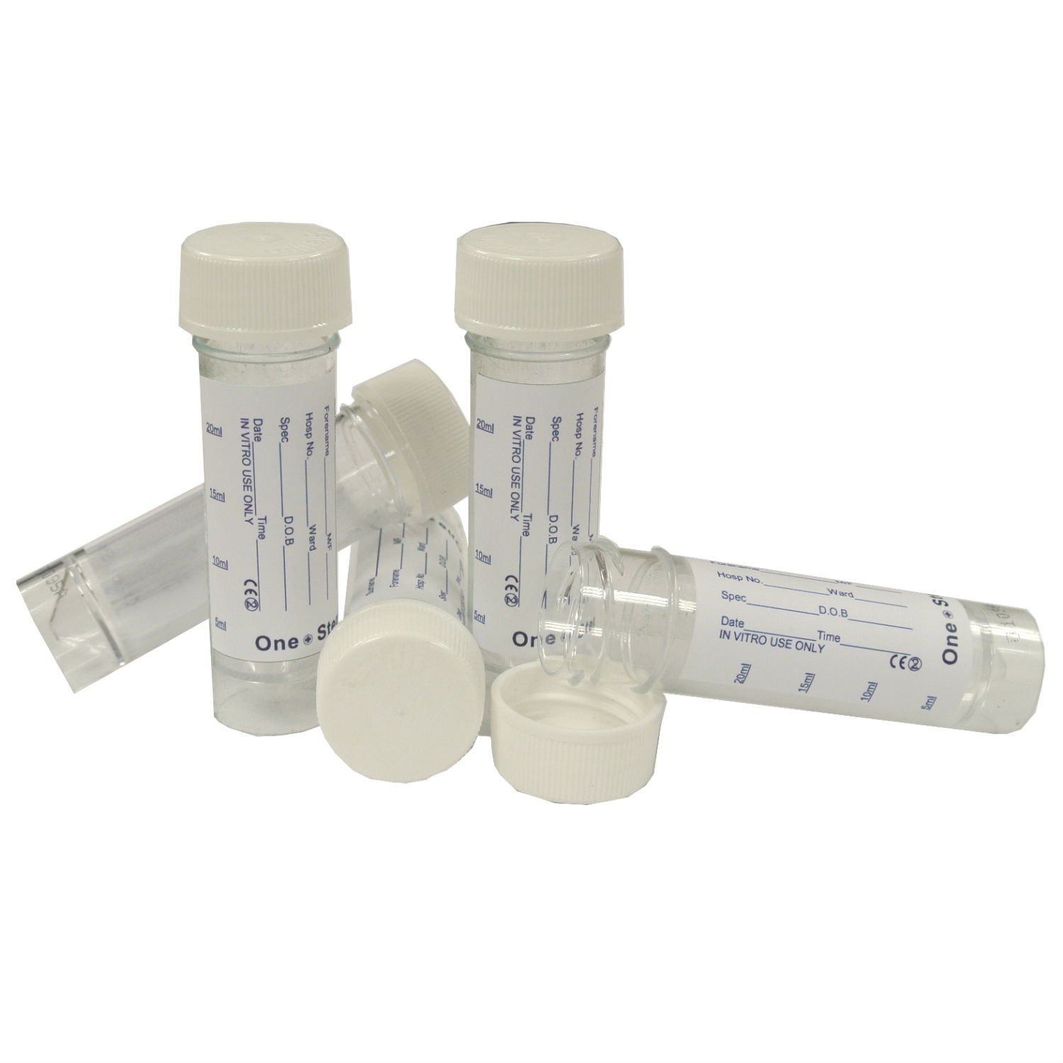 100 x One Step® 1oz (30mL) sterile Urine Sample Collection Cups/Tubes ...