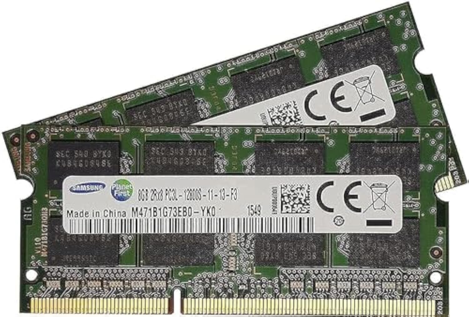 Samsung 16GB (2 x 8GB) 204-pin SODIMM, DDR3 PC3L-12800, 1600MHz ram ...