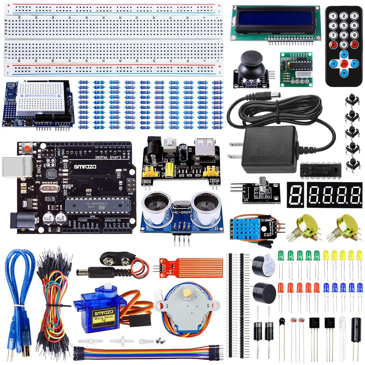 Smraza Super Starter Kit Project Kit with Breadboard, Power Supply ...