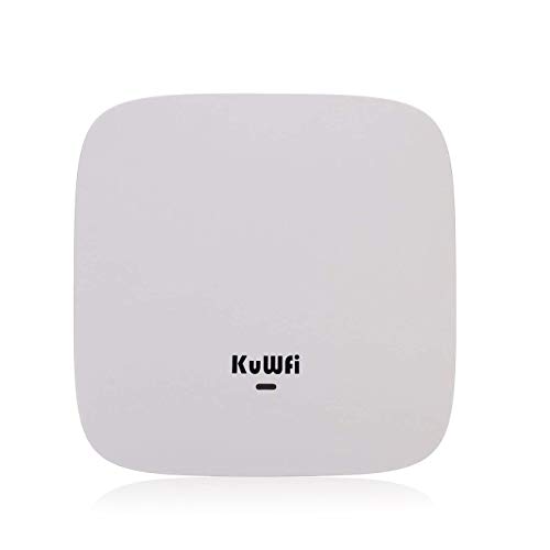KuWFi Ceiling Mounted Wireless Access Point with Ethernet Port, Dual ...