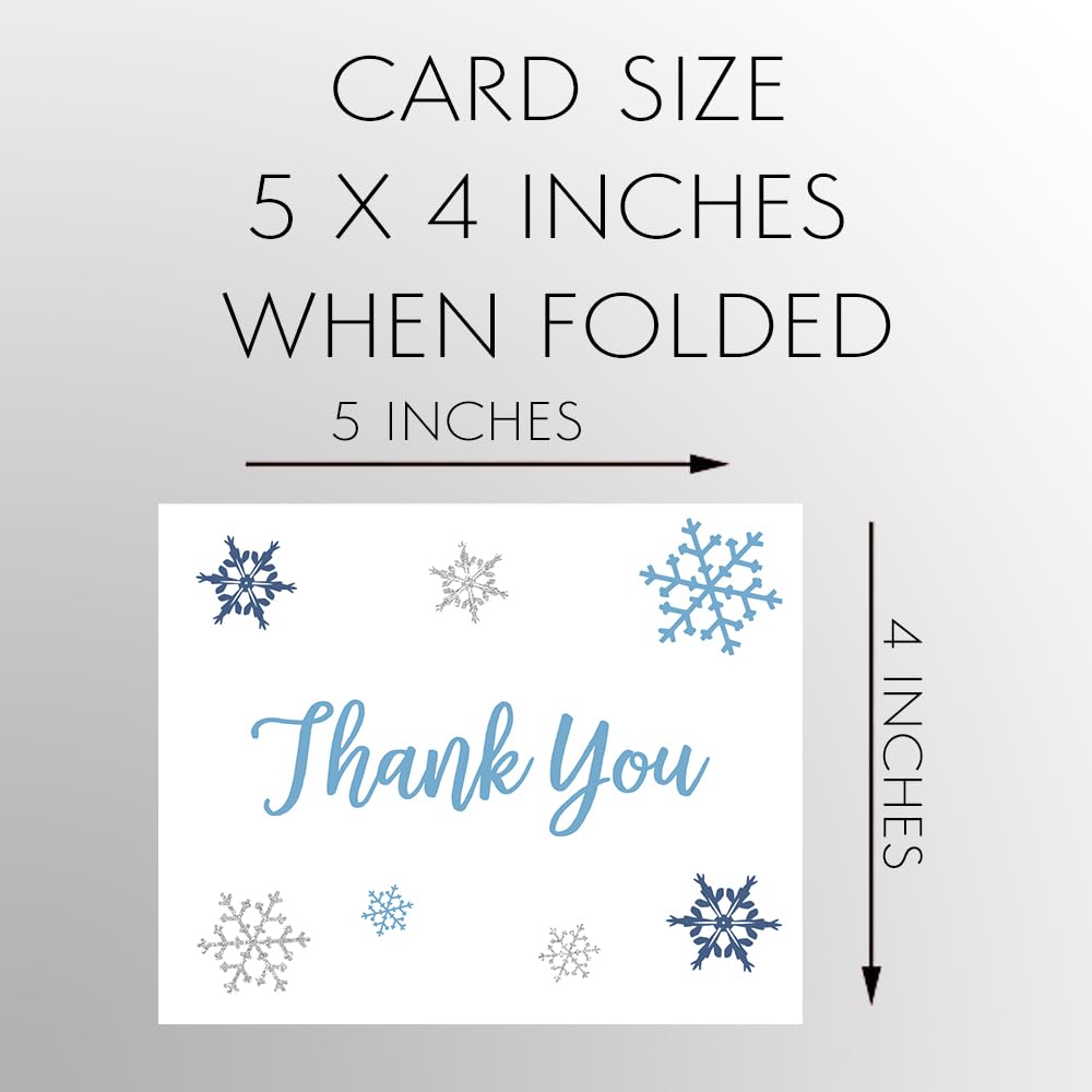 The Invite Lady Thank You Snow Much Cards Snowflake Baby Shower Notes ...