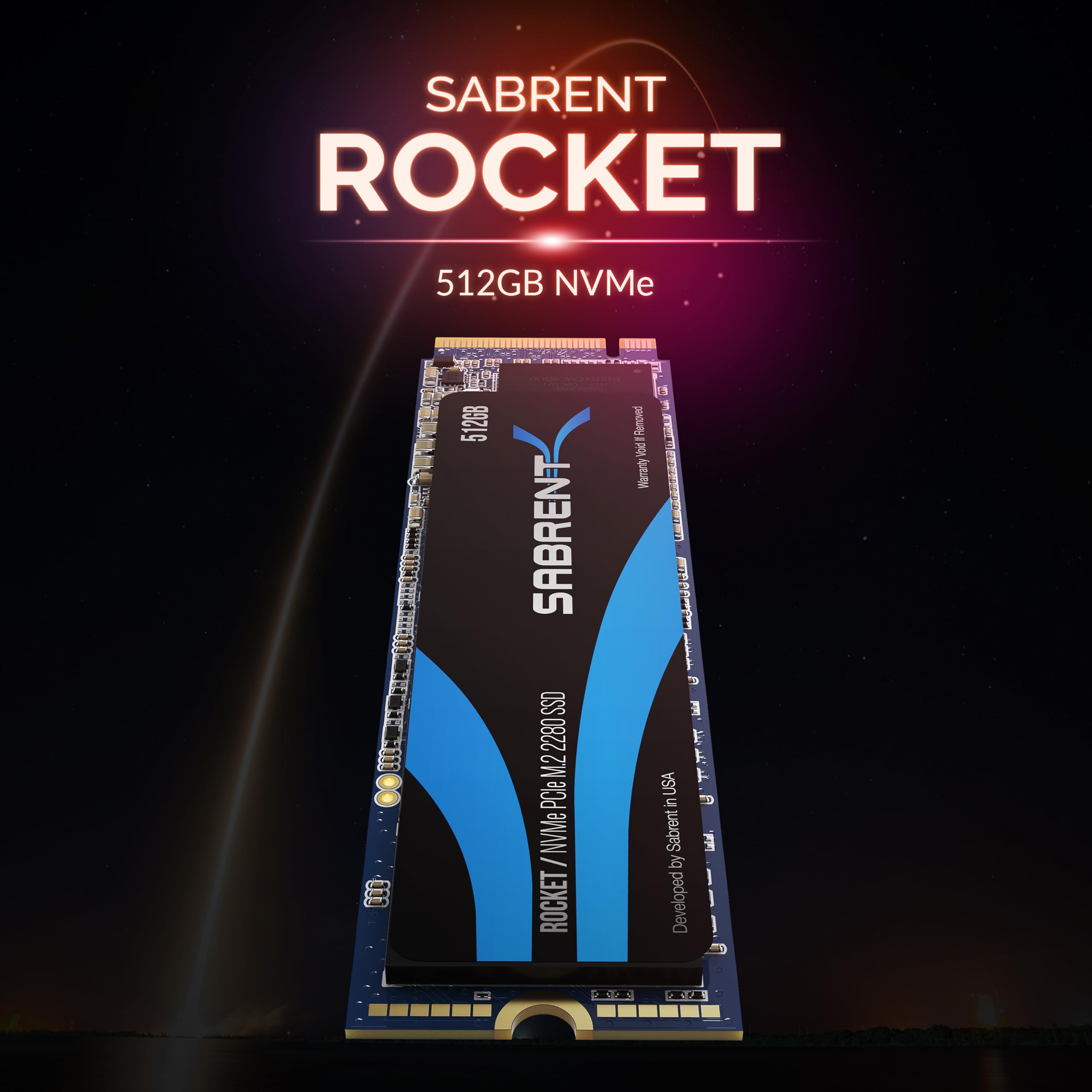SABRENT 512GB Rocket NVMe PCIe M.2 2280 Internal SSD High Performance ...