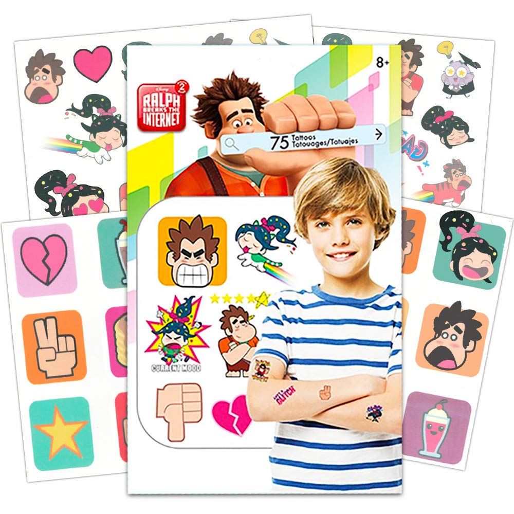 Wreck It Ralph Temporary Tattoos Party Pack -- 75 Premium Temporary ...