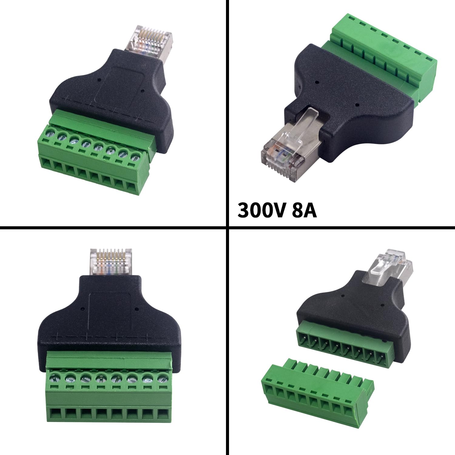 Poyiccot RJ45 Screw Terminal Adapter/Network RJ45 Ethernet Adapter ...