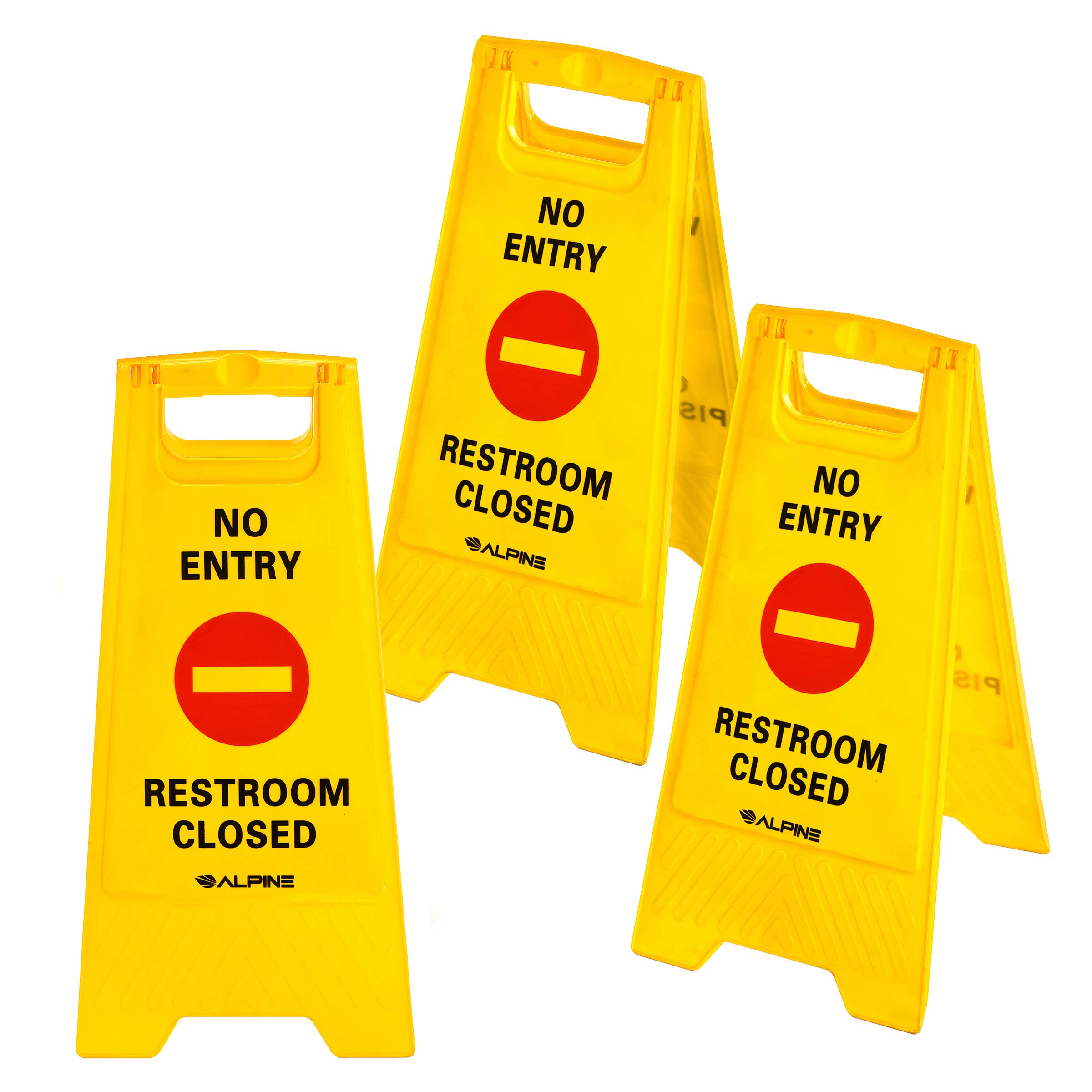 Alpine Industries Two-Sided Fold-Out No Entry - Restroom Closed Signs ...