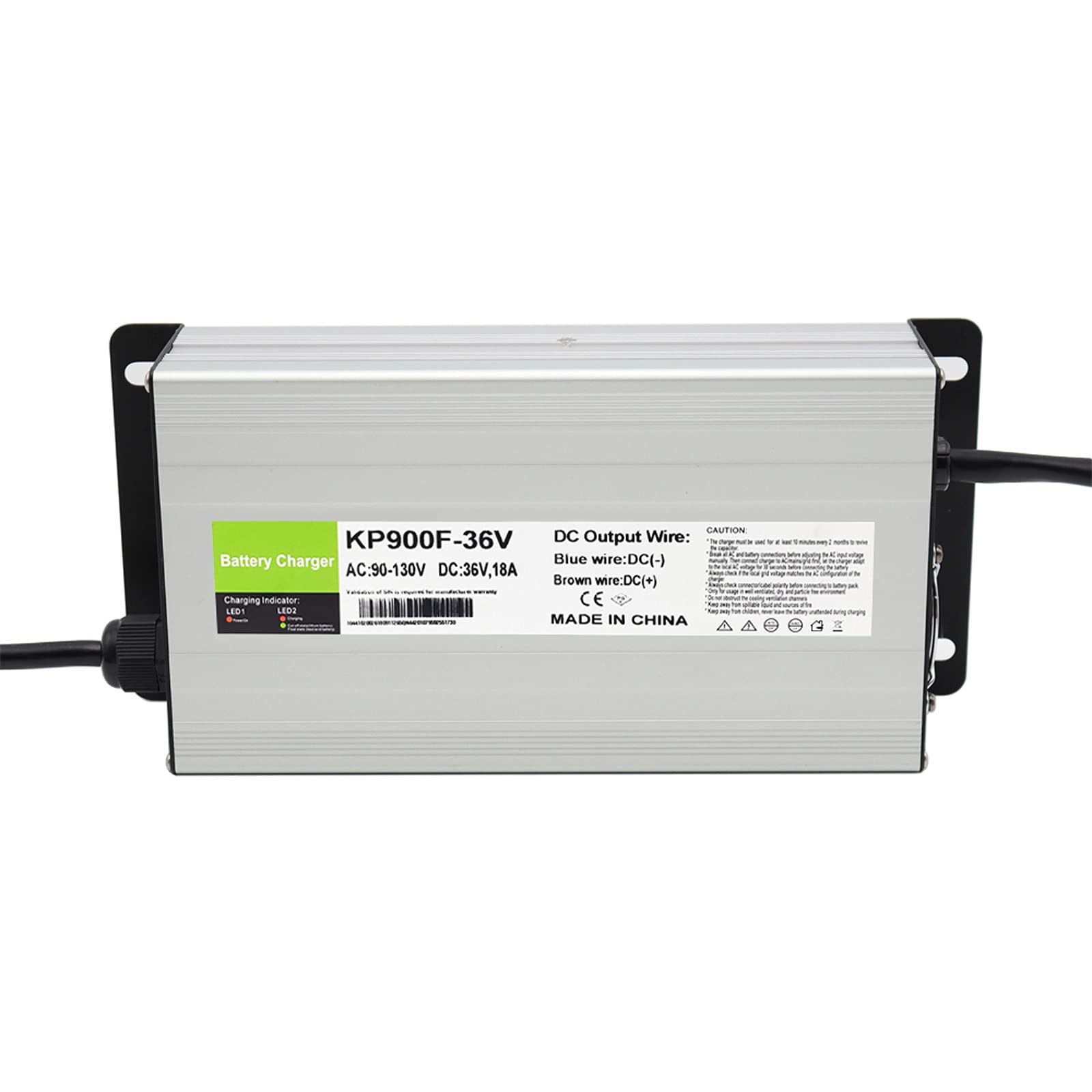 36V 18A Golf Cart Battery Charger with Crowsfoot Style Connector Crows ...