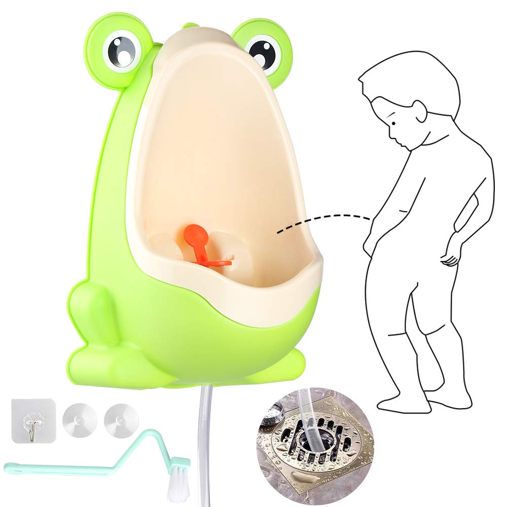 New Cute Frog Potty Training Urinal with Drain Tube for Boys, Tomorotec ...