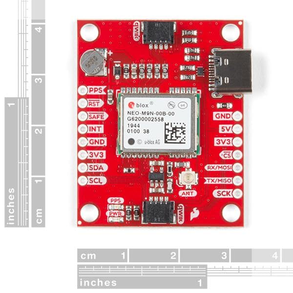 SparkFun (PID 15712 GPS Breakout - NEO-M9N, U.FL (Qwiic) 92-Channel M9 ...