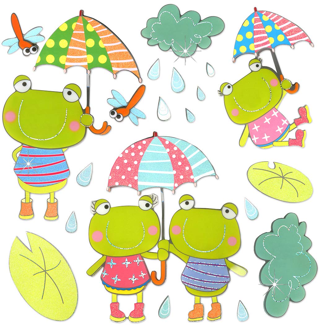 Frog Decorations Cute Frog Stickers Giant 3D to Create Frog Poster Frog ...