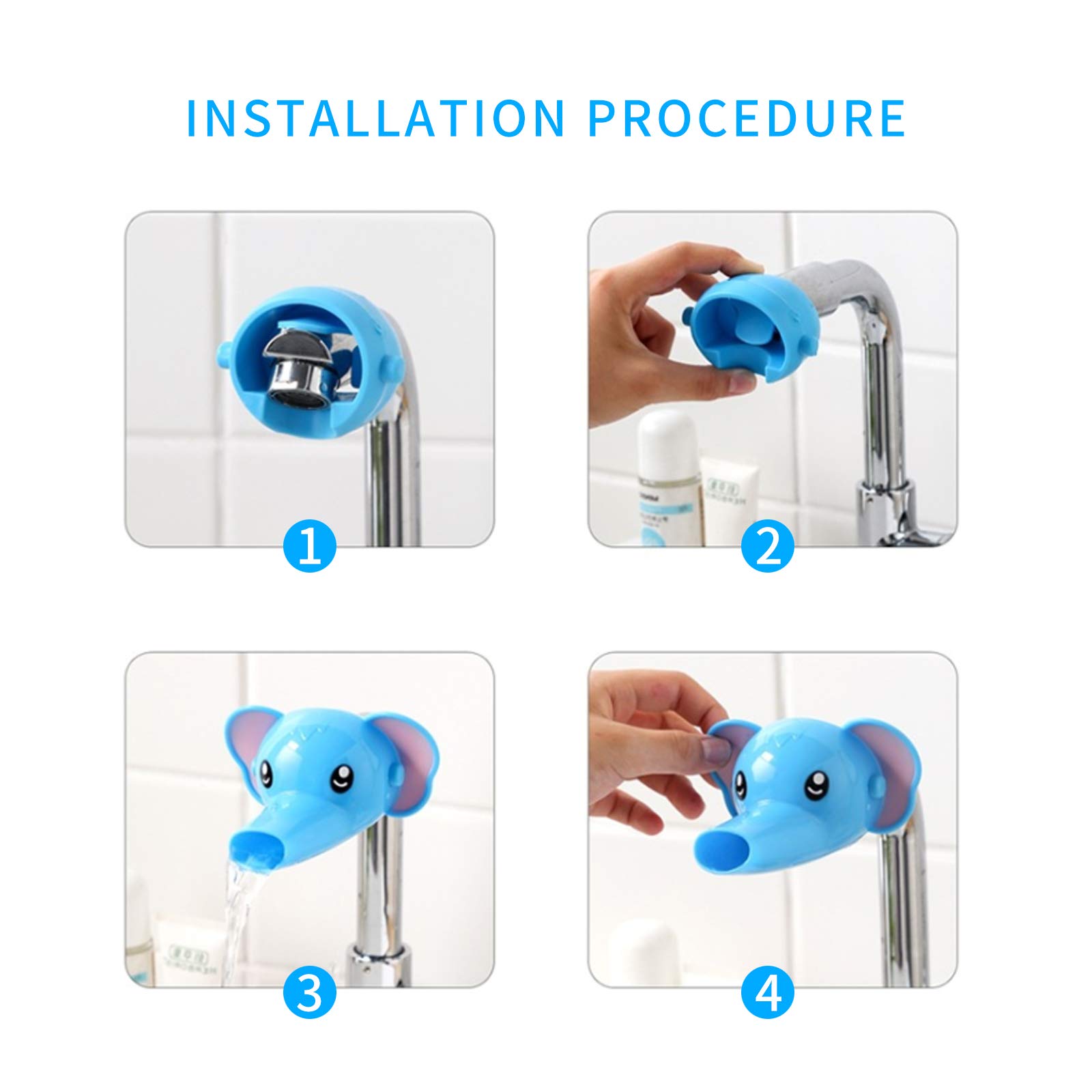 1Pcs Cartoon Faucet Extender Sink Handle Extender for Toddler, Baby ...