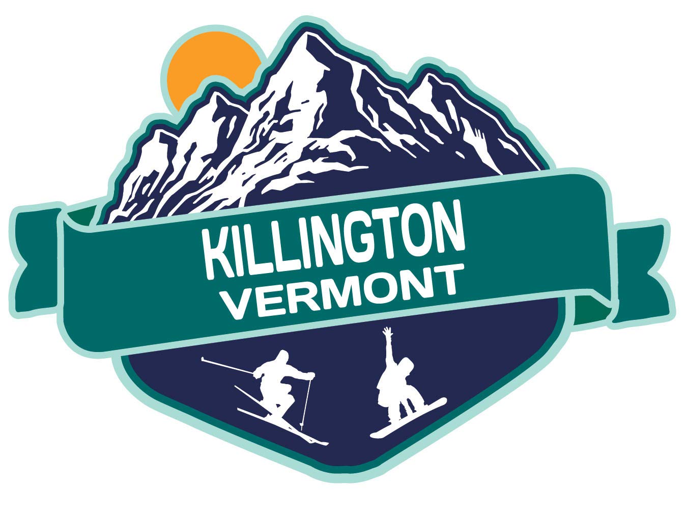 Killington Vermont Ski Adventures Souvenir 2 Inch Vinyl Decal Sticker ...