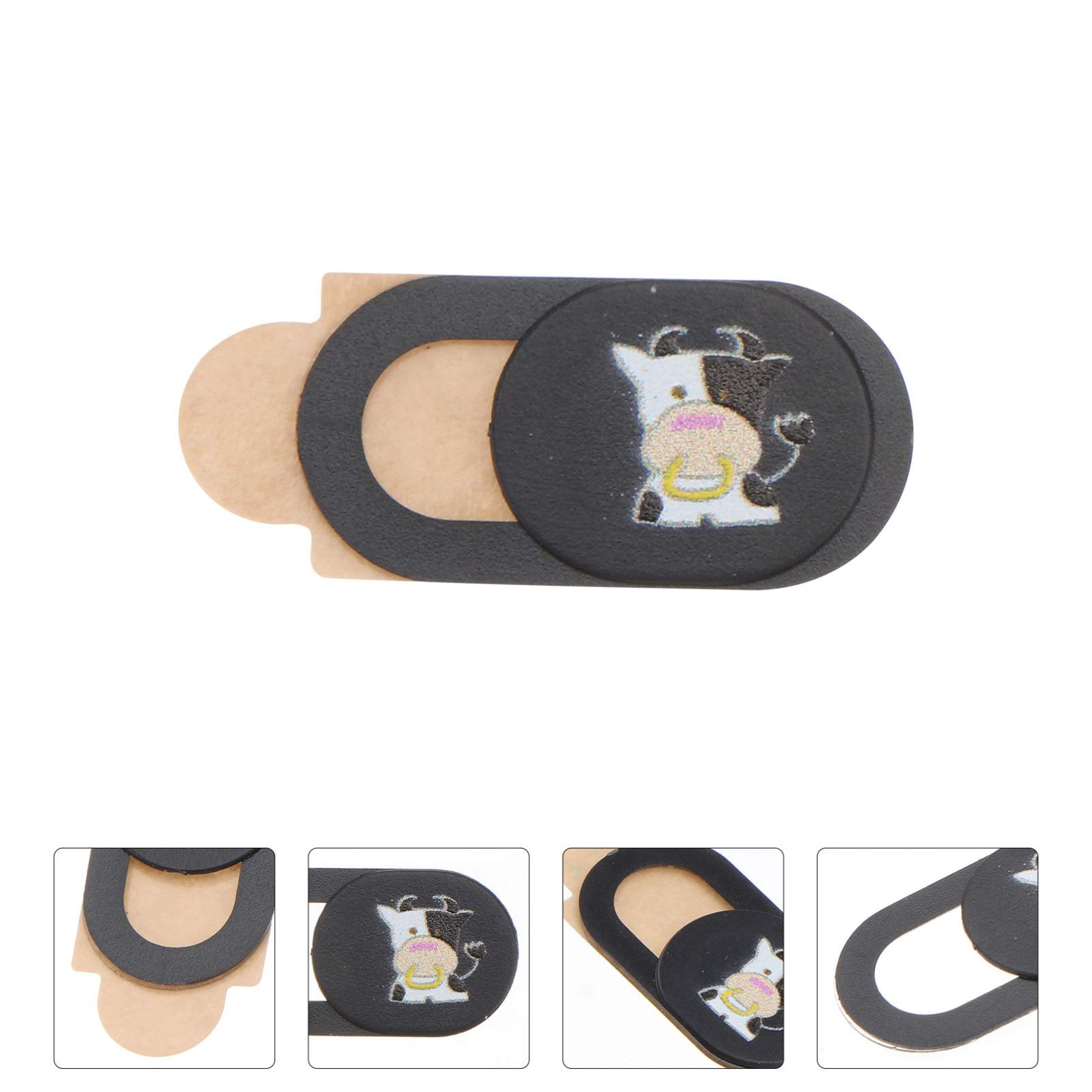 Computer Camera 6Pcs Webcam Cover Slide Cow Ox Pattern Camera Slide ...