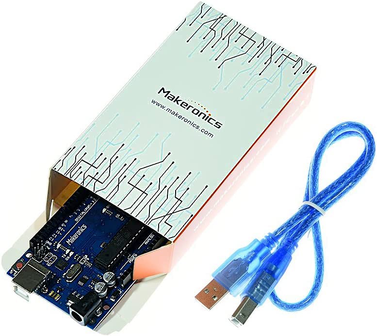 Makeronics Microcontroller Board and RAB 7-in-1 Breadboard Holder with USB Cable Compatible with ...