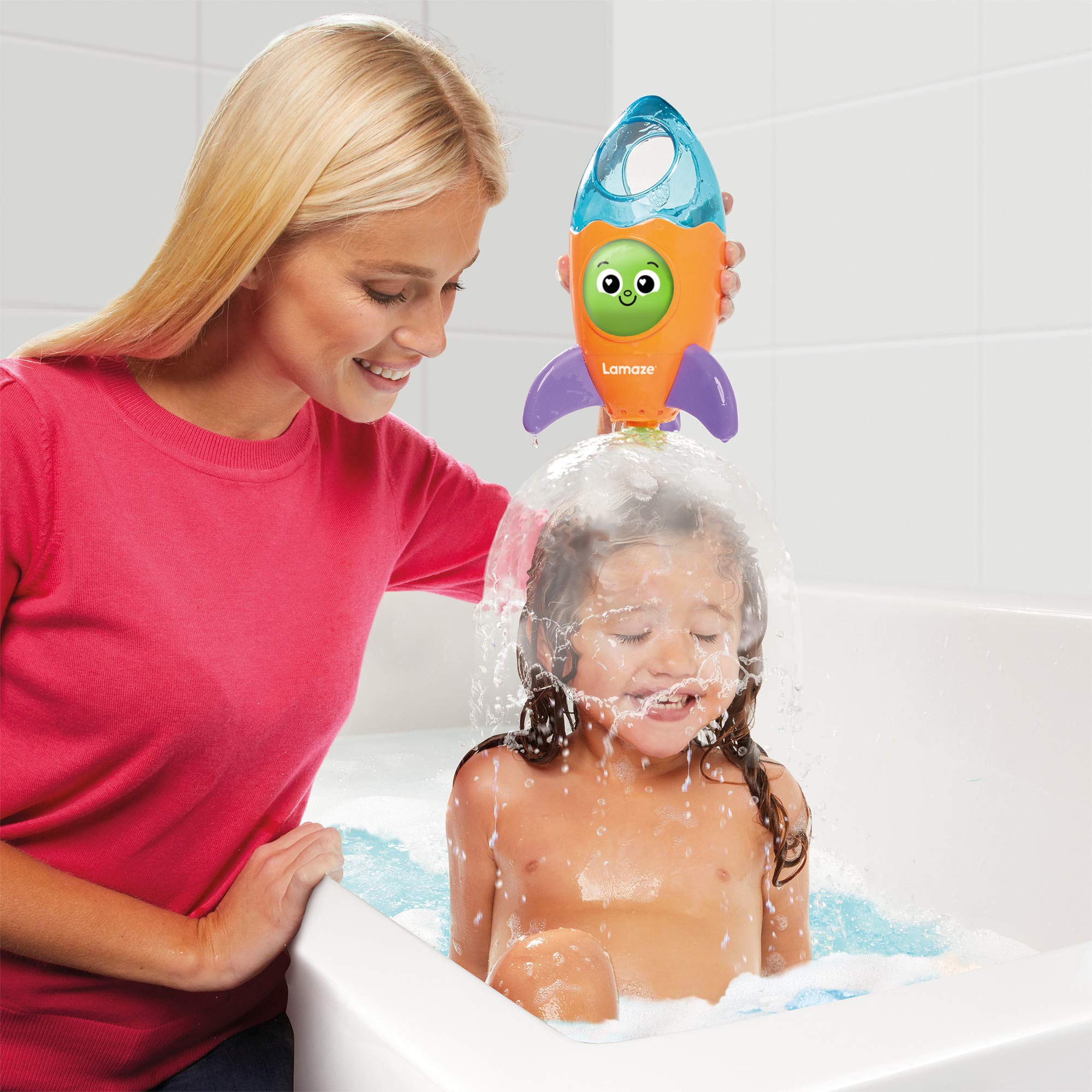 LAMAZE Blast Off Water Rocket Space Ship Toddler Sensory Bath Tub and ...