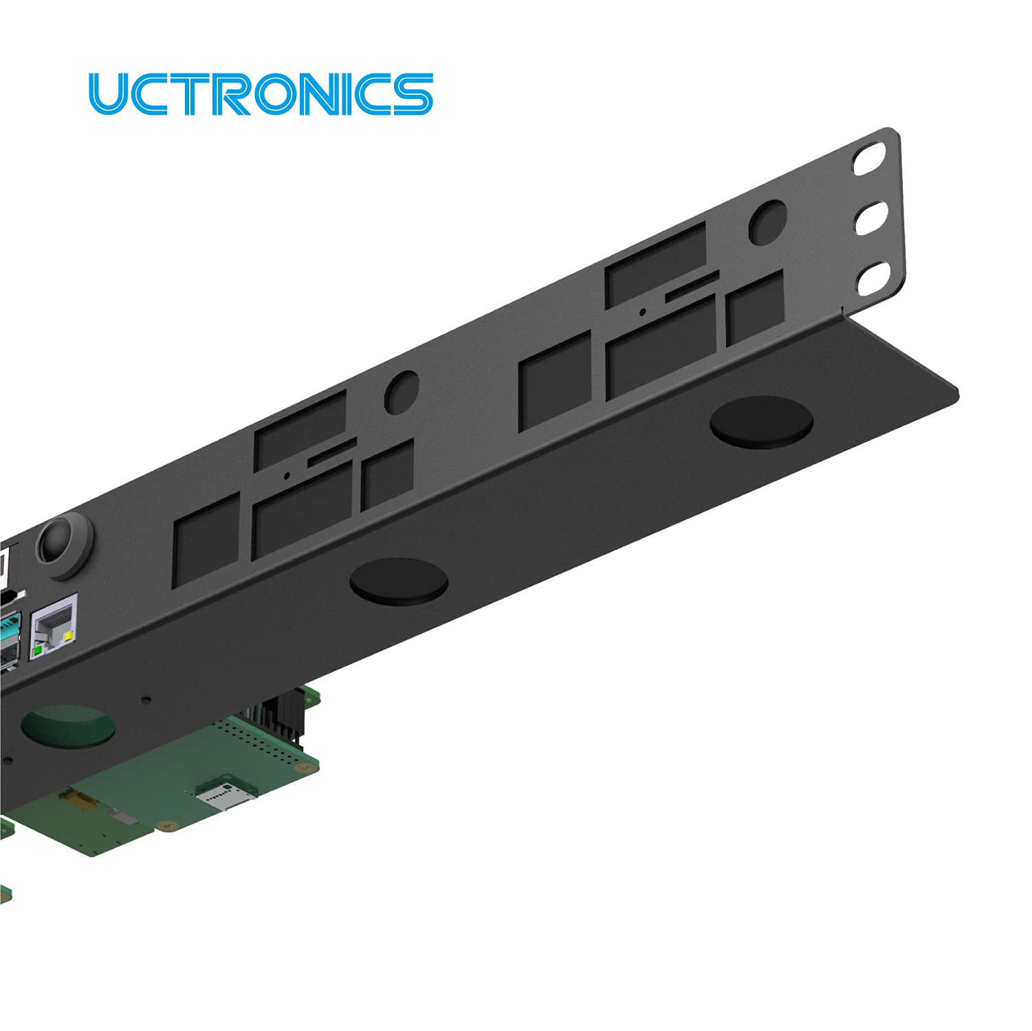 UCTRONICS Blank Covers for Ultimate Raspberry Pi 1U Rackmount, 2-Pack ...